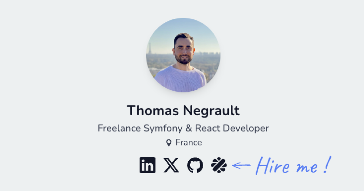 Thomas Negrault | Freelance Symfony & React Developer